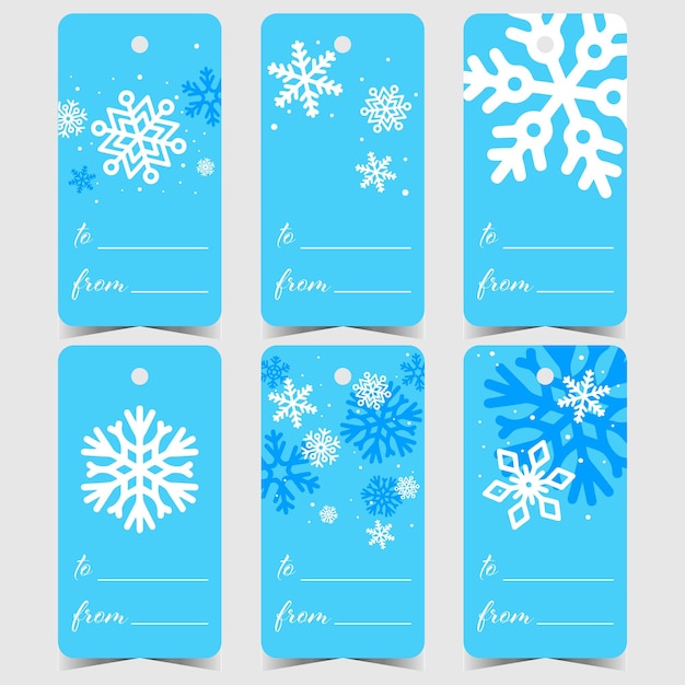 Delicate Snowflake Gift Tags for Winter Celebrations | Jiffy Designs