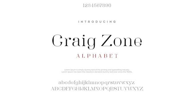 Elegant and Stylish Craig Zone Alphabet with Unique Lettering | Jiffy ...