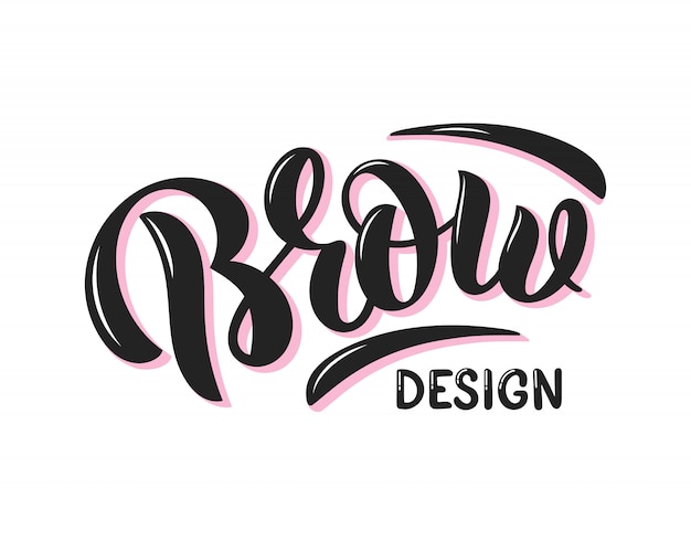 Stylish Handwritten Lettering Design with Bold Strokes and Accents ...