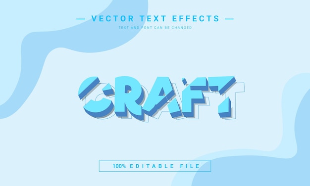 Icy Blue 3D Craft Text with Dimensional Effects | Jiffy Designs