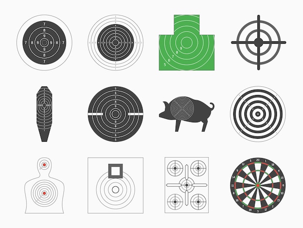 Diverse Collection of Shooting and Targeting Icons | Jiffy Designs