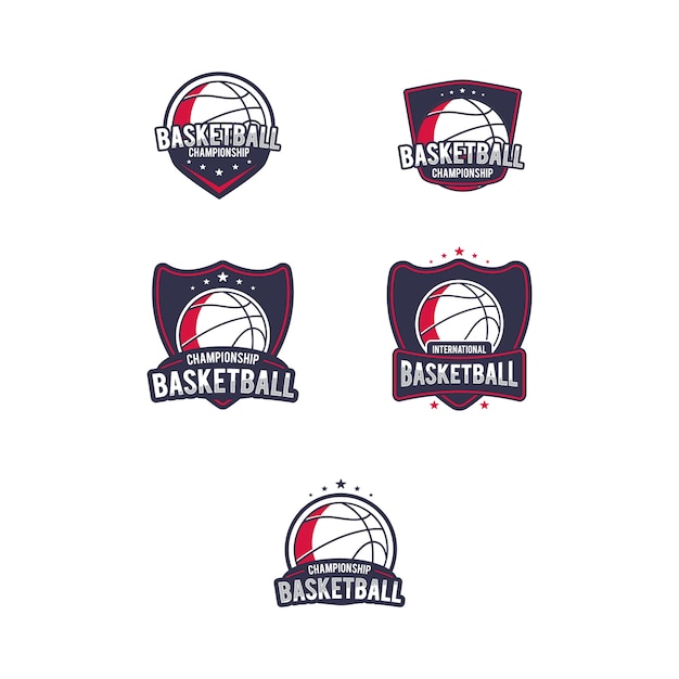 Vibrant Basketball Insignia Collection with Distinct Designs | Jiffy ...