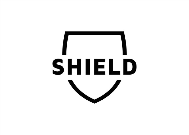 Bold Black Shield Icon with Striking Simplicity | Jiffy Designs
