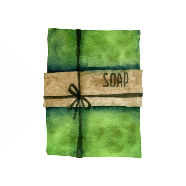 Handcrafted Artisanal Soap Bar in Earthy Green Tones | Jiffy Designs