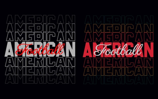 Vibrant American Football Typography Overlay | Jiffy Designs