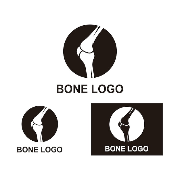Minimalist Bone Graphic Logos for Medical and Healthcare Branding ...