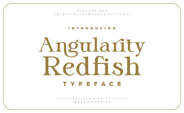 Elegant Serif Typeface with Graceful Redfish Silhouette | Jiffy Designs