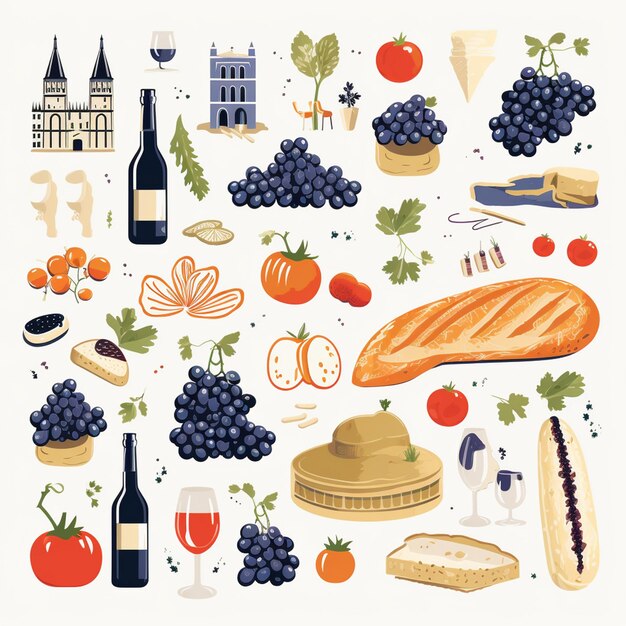 Delightful Collection of Gourmet Delicacies and Architectural Landmarks ...