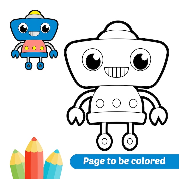 Cheerful Robot Buddies: Coloring Fun for All Ages | Jiffy Designs