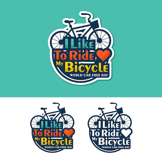 Vibrant Bicycle-Themed Graphic Collection with Slogan | Jiffy Designs