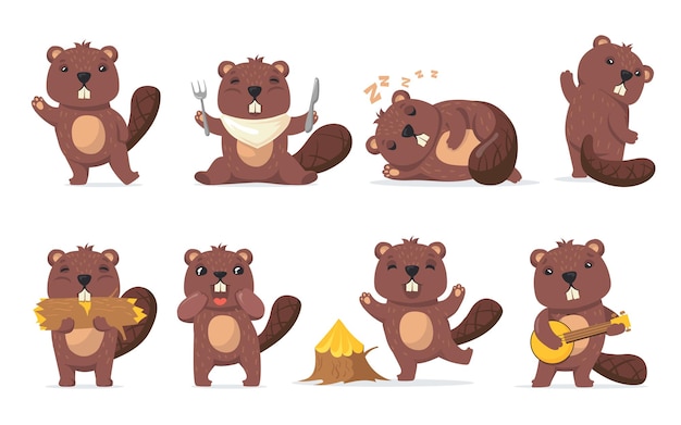 Charming Beaver Buddies: Playful Antics and Mealtime Moments | Jiffy Designs