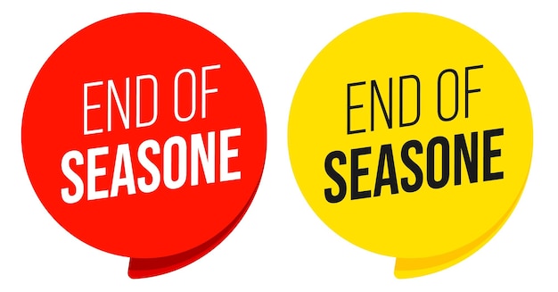 Vibrant End of Season Signage in Red and Yellow | Jiffy Designs
