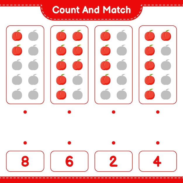 Vibrant Apples and Circles: A Counting and Matching Game | Jiffy Designs