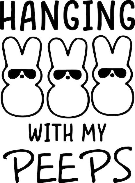 Hanging With My Peeps: Whimsical Bunny Silhouettes | Jiffy Designs