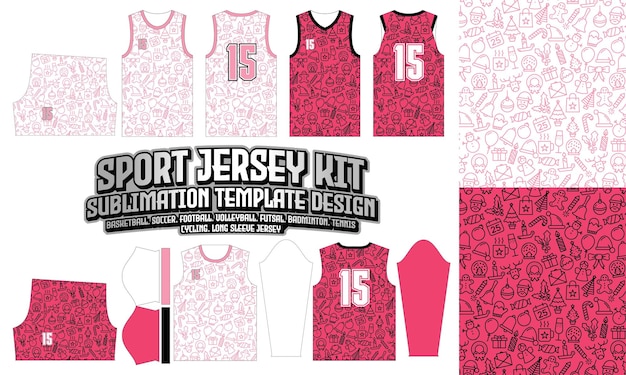 Vibrant Sport Jersey Kit with Customizable Template Design | Jiffy Designs
