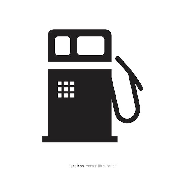 Iconic Fuel Pump Silhouette: Minimalist Design | Jiffy Designs