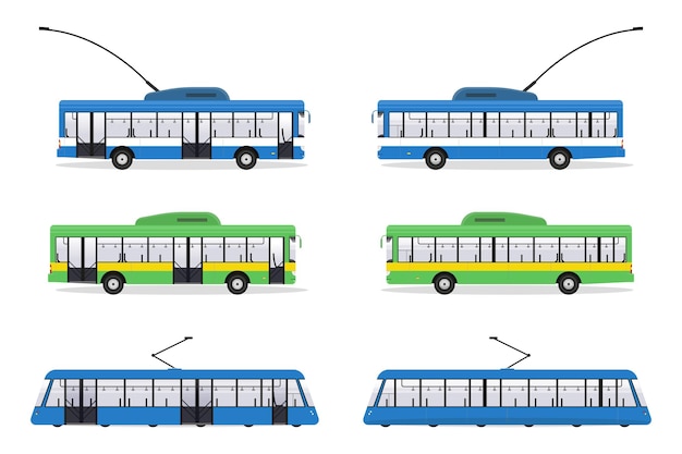 Colorful Trolley Buses with Sleek Modern Design | Jiffy Designs