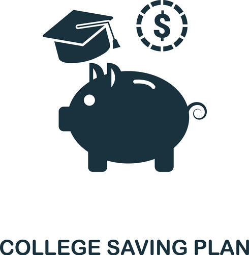 College Saving Plan Creative Icon. Simple Element Illustration. College ...