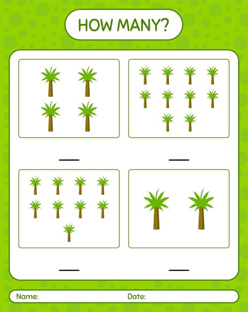 Counting Palm Trees: Diverse Collection of Vibrant Green Illustrations ...