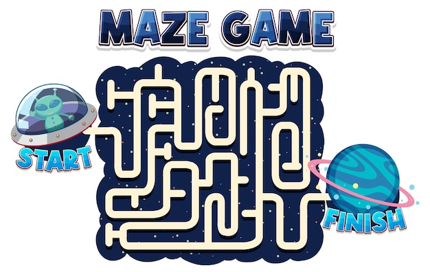 Explore the Cosmic Maze Adventure with Alien Spacecraft | Jiffy Designs