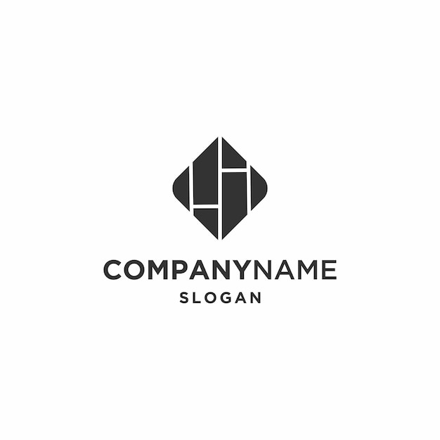 Geometric Monogram Logo with Sleek Intersecting Shapes | Jiffy Designs