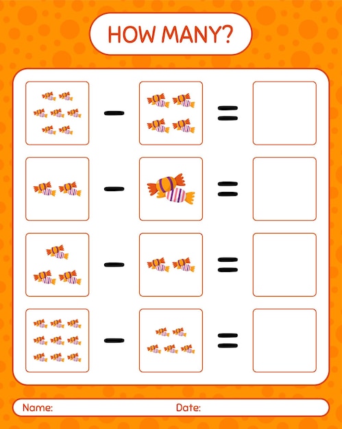 Vibrant Candy Corn Collection: Counting and Subtracting Fun | Jiffy Designs