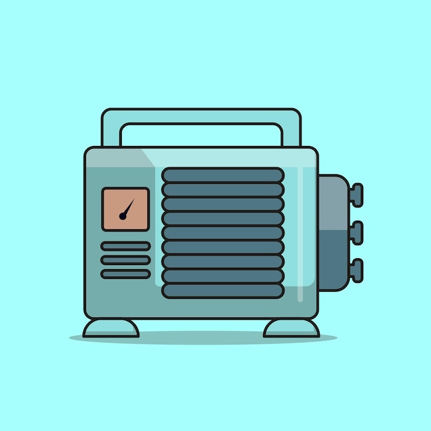 Retro Portable Radio with Sleek Metallic Design | Jiffy Designs