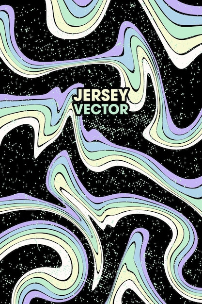 Vibrant Cosmic Waves: Jersey Vector Design | Jiffy Designs
