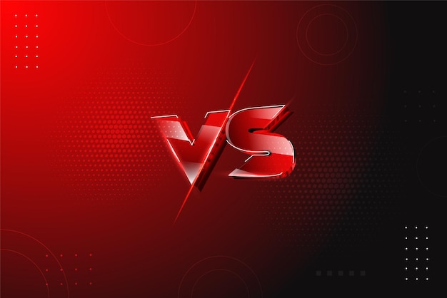 Captivating Versus Emblem in Striking Red Tones | Jiffy Designs