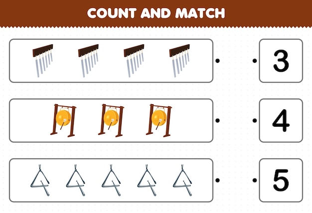 Engaging Xylophone and Swing Set Visual Counting Exercise | Jiffy Designs