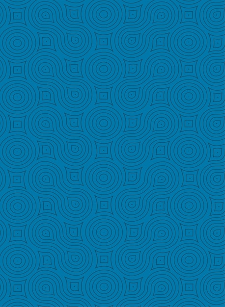 Vibrant Blue Concentric Circle Pattern | Jiffy Designs