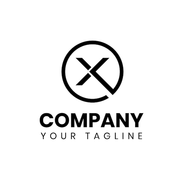 Minimalist X-Shaped Logo with Sleek Typographic Branding | Jiffy Designs