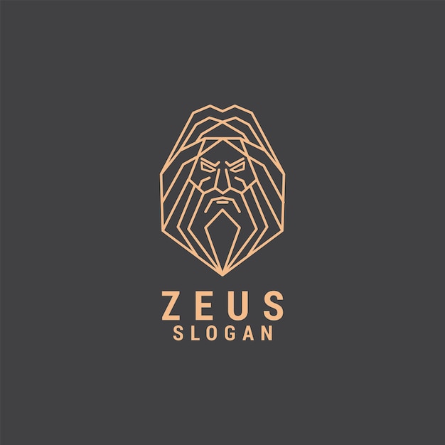 Majestic Zeus: A Powerful Geometric Lion Logo | Jiffy Designs