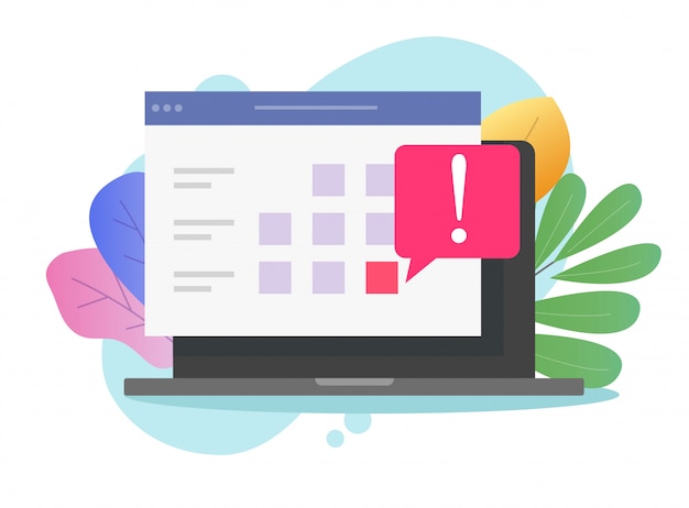 Vibrant Laptop Alert: Urgent Notification on Screen | Jiffy Designs
