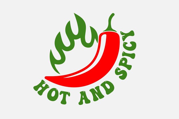 Vibrant Chili Pepper with Playful Typography | Jiffy Designs
