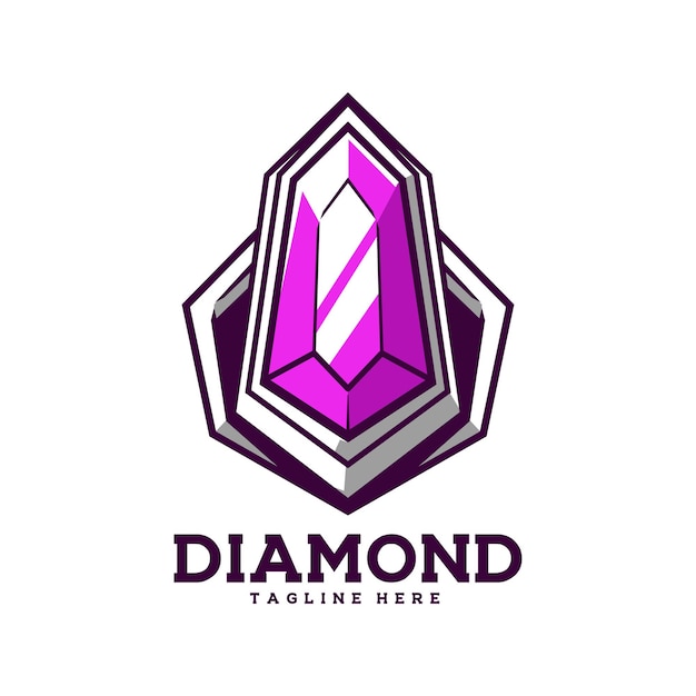 Vibrant Geometric Diamond Logo with Stylized Facets | Jiffy Designs