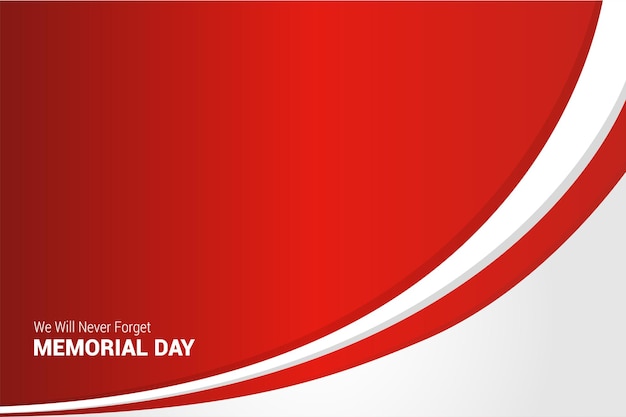 Remembering the Sacrifices of Memorial Day with Solemn Red Curves ...