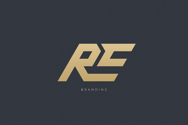 Sleek and Modern Monogram Logo with Stylized Initials RC | Jiffy Designs