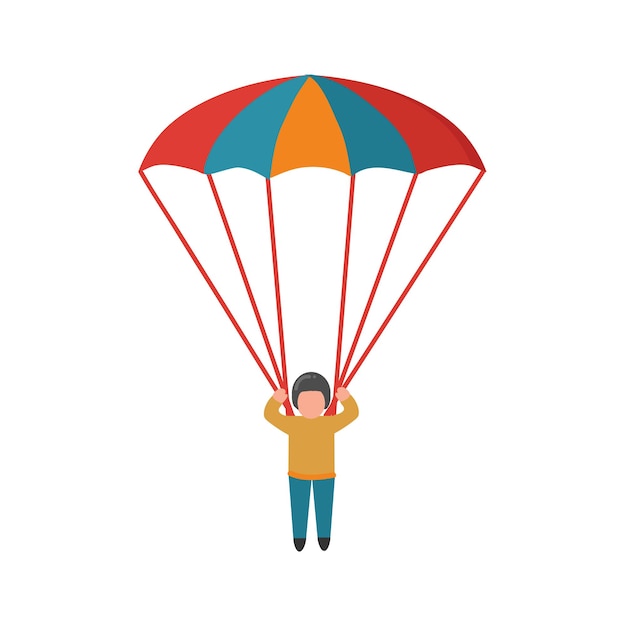 Vibrant Parachute Design with Smiling Individual | Jiffy Designs
