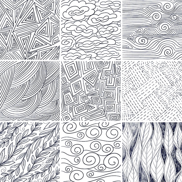 Captivating Patterns: Intricate Monochrome Designs for Artistic ...