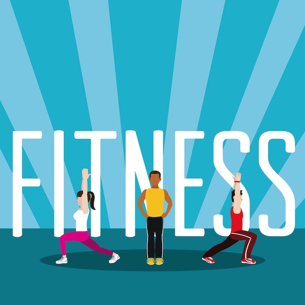 Vibrant Fitness Enthusiasts Engage in Workout Routine | Jiffy Designs