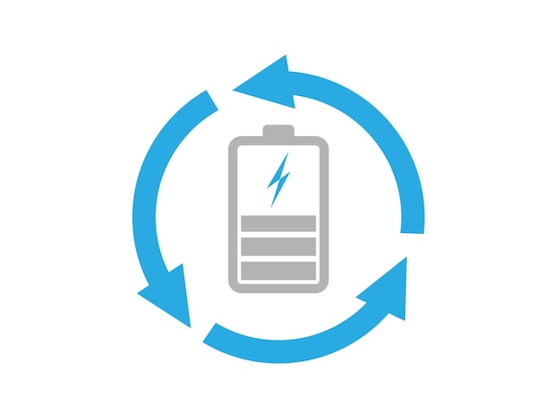 Circular Battery Charging Cycle with Lightning Bolt Icon | Jiffy Designs