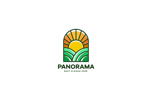 Vibrant Panoramic Landscape Logo Design | Jiffy Designs