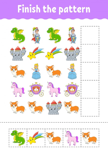 Enchanting Fairy Tale Creatures and Symbols Pattern Collection | Jiffy ...