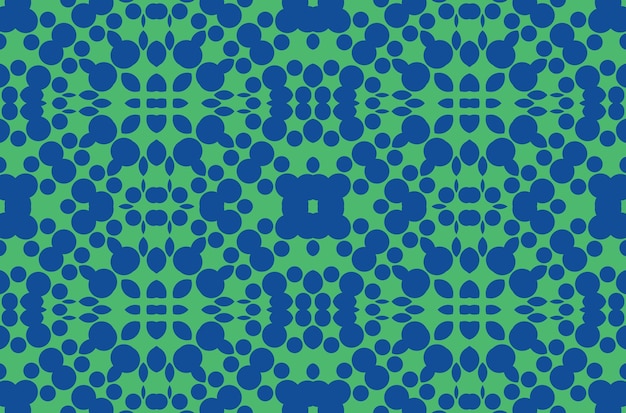 Vibrant Polka Dot Pattern in Shades of Green and Blue | Jiffy Designs