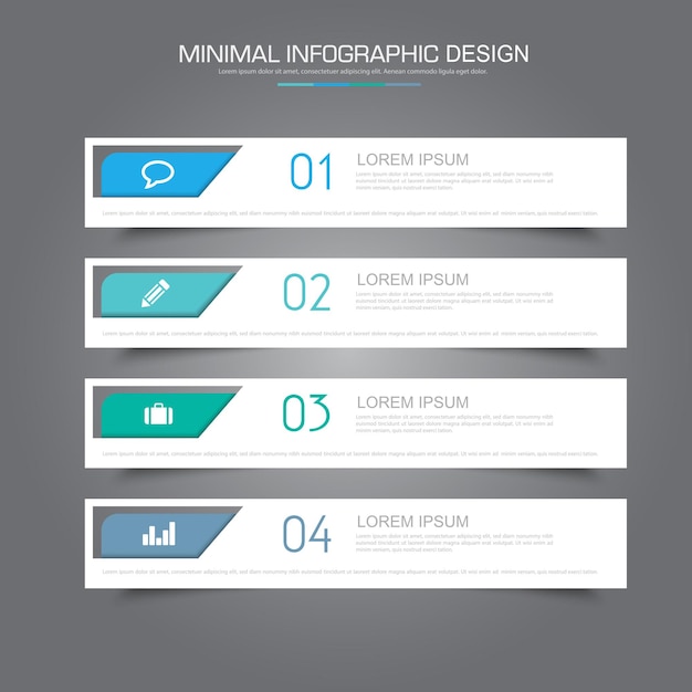 Sleek Infographic Panels with Vibrant Icons and Text | Jiffy Designs