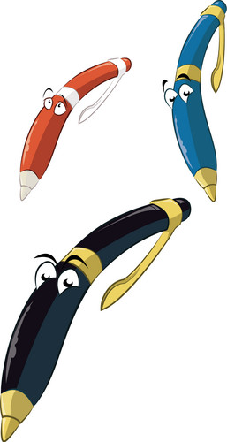 Image Of Funny Cartoon Pen | Jiffy Designs