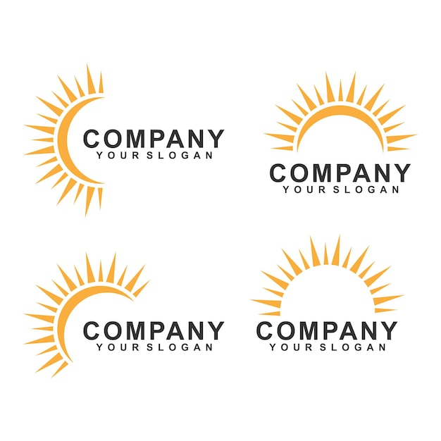 Radiant Sun Logos: Vibrant Symbols of Warmth and Enlightenment | Jiffy ...