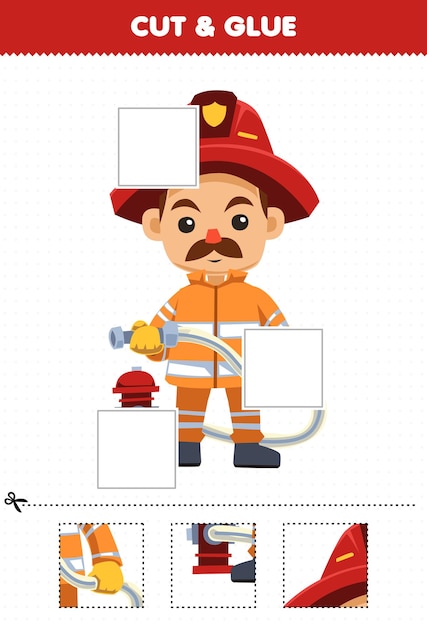 Vibrant Firefighter Clip Art Collection with Diverse Elements | Jiffy ...