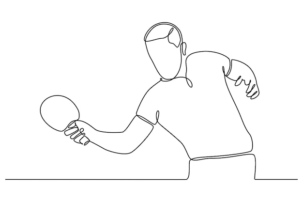 Continuous Line Drawing of Boxer Throwing Punch | Jiffy Designs
